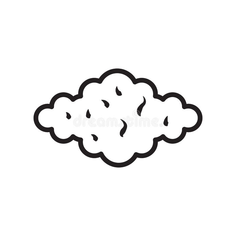Cloudy Day Icon Vector Sign and Symbol Isolated on White Background ...