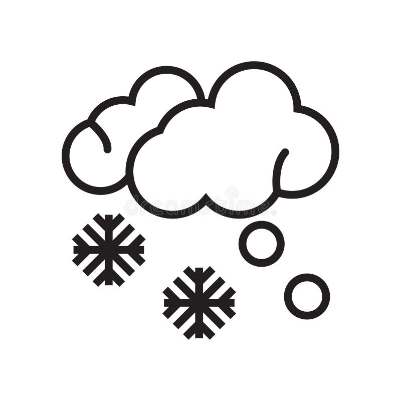 Cloudy Day Icon Vector Sign and Symbol Isolated on White Background ...