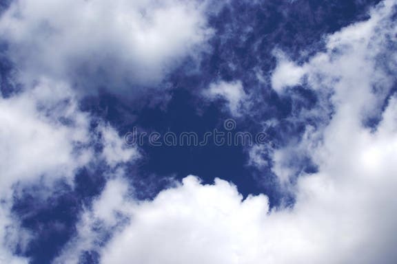 Clouds in a Blue Sky after the Rain Stock Photo - Image of cumulus ...