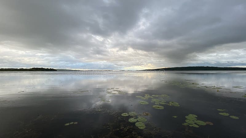 Cloudy lake stock photo. Image of cloud, noon, cloudy - 194447584