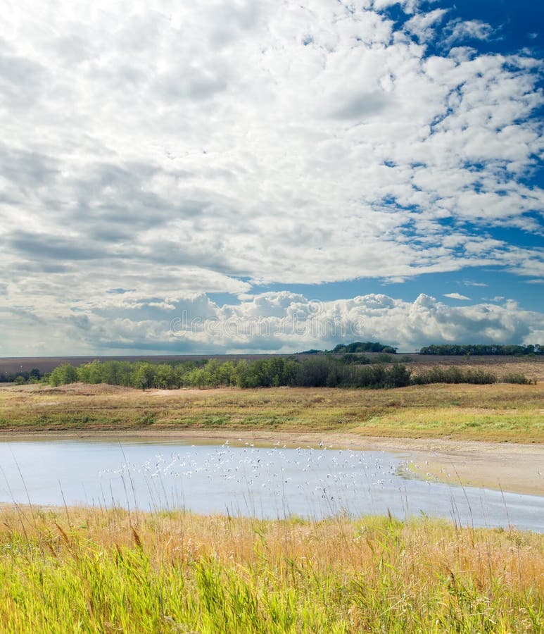 Cloudy landscape stock photo. Image of field, perspective - 19360014