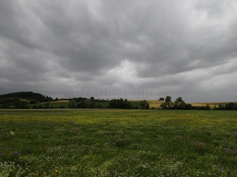Cloudy Landscape stock image. Image of horizon, grey - 42077997