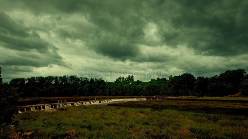 Cloudy landscape stock image. Image of country, scene - 57330159