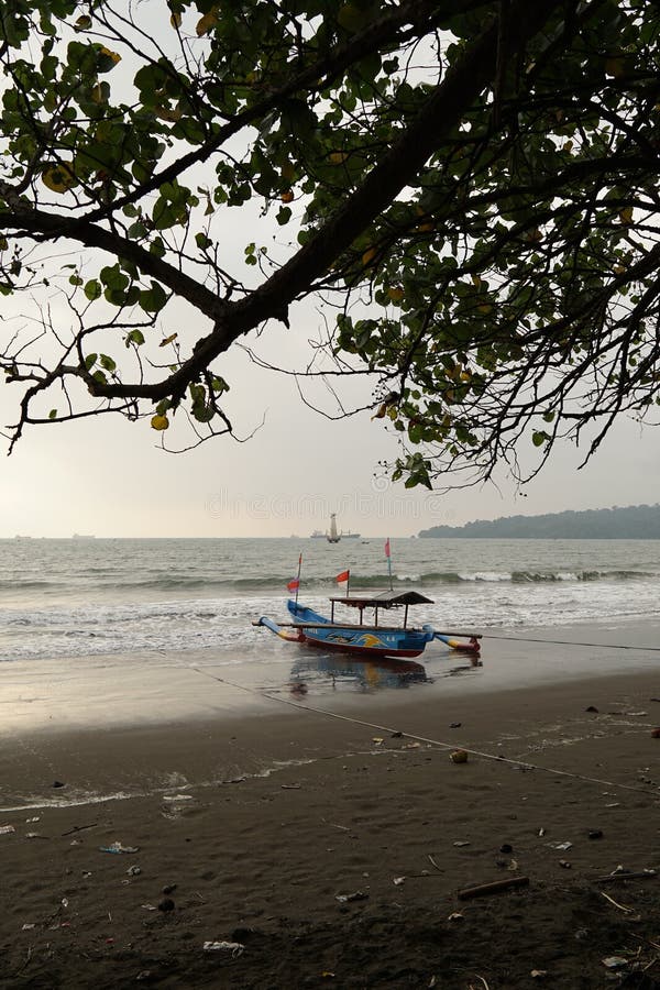 Cloudy Morning with Dramatic Sky at Teluk Penyu Beach in Cilacap ...