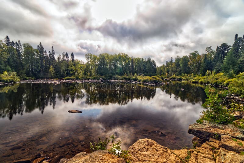 Cloudy Morning Near the Current River Cascades, , Thunder Bay, on ...