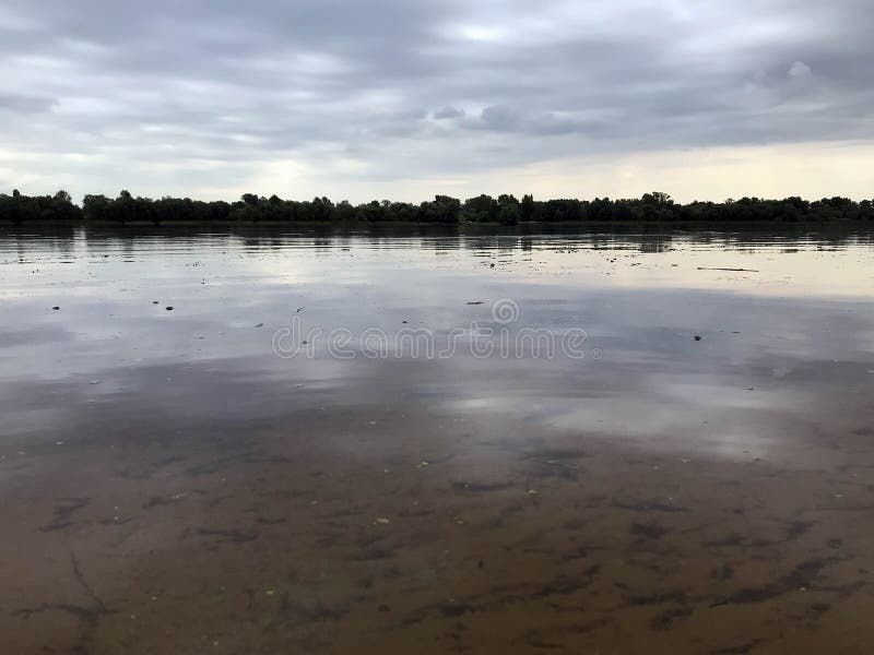 Overcast Morning on the River Stock Photo - Image of dawn, outdoor ...