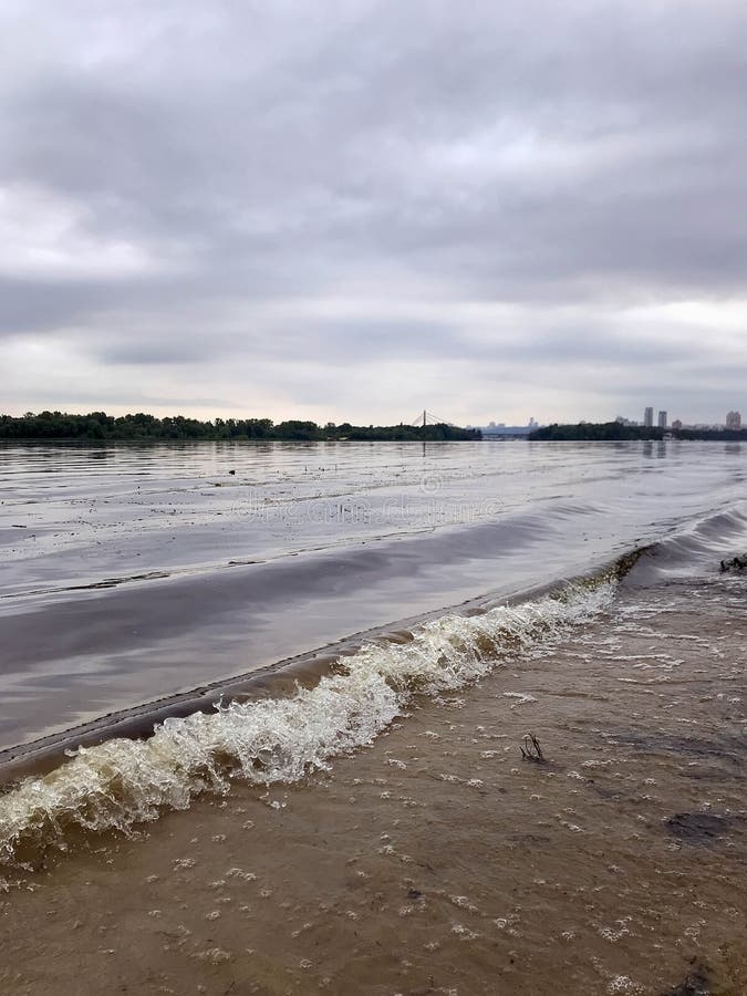 Overcast Morning on the River Stock Photo - Image of dawn, outdoor ...