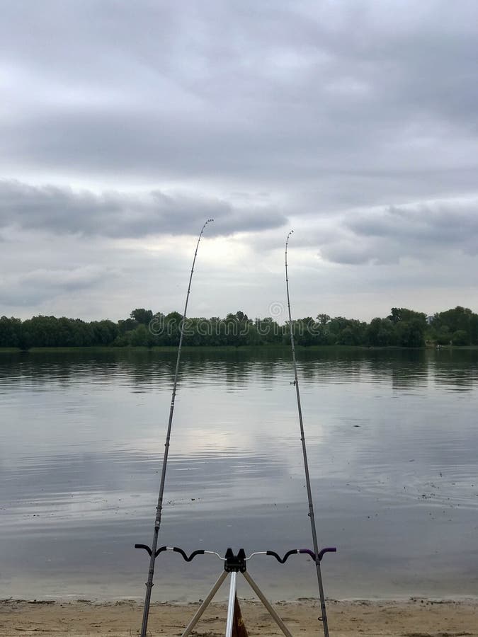 Overcast Morning on the River Stock Image - Image of boat, europe ...
