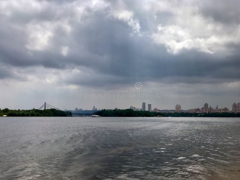 Overcast Morning on the River Stock Photo - Image of dawn, outdoor ...