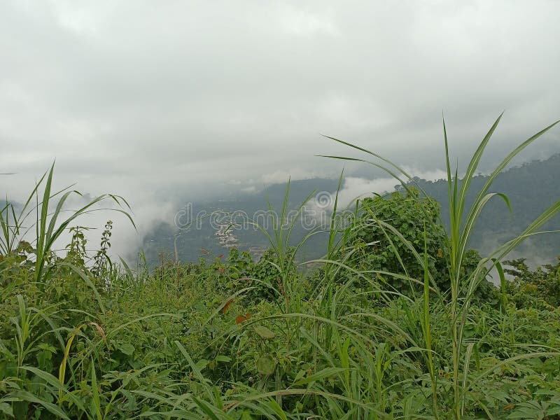 Cloudy Mountain, in a Rainy Environment, Dschang Stock Photo - Image of ...