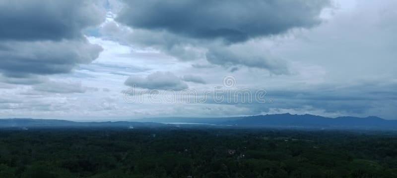 Cloudy Mountains Karang Anyar Central Java Indonesia Stock Image - Image of indonesia, mountains ...