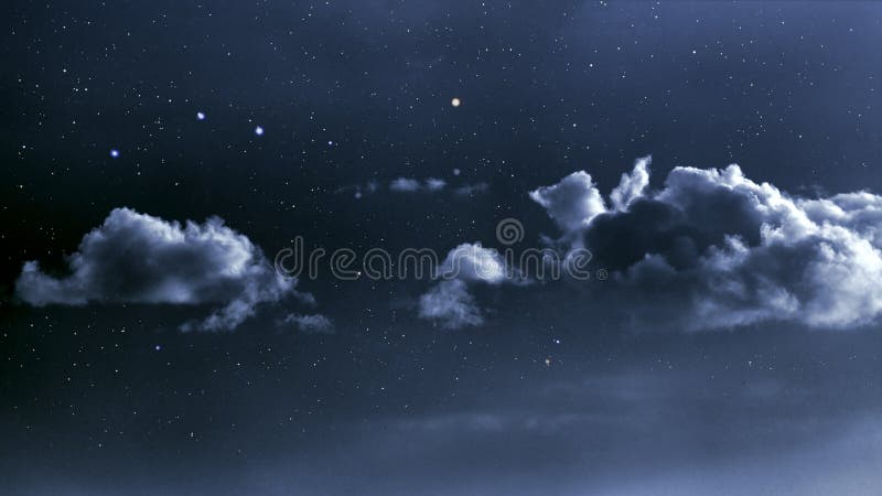 Night Cloudy Night Sky and Tree with Horizon View on Coastline Stock ...
