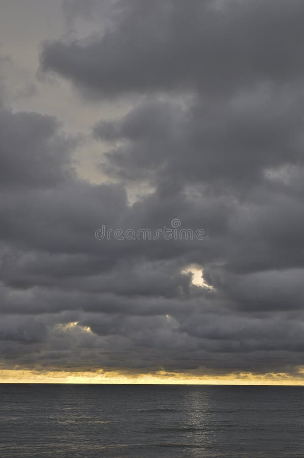 Cloudy and Ocean stock image. Image of dark, navigation - 43453939