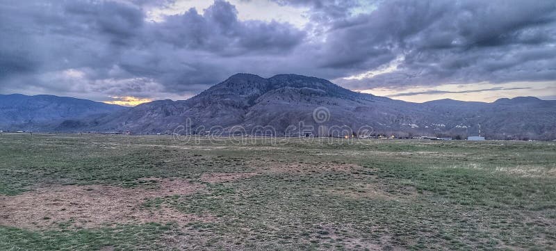Cloudy Overcast Day McCullough Memorial Bridge Coos Bay Oregon Stock ...