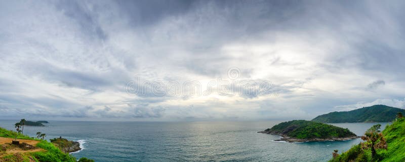 Cloudy Panoramic Cape stock image. Image of cape, flower - 75864037