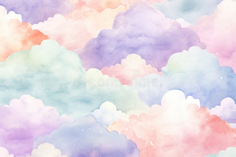 Cloudy Pink Pastel Bright Cloud Background Textured Cloudscape Fantasy ...