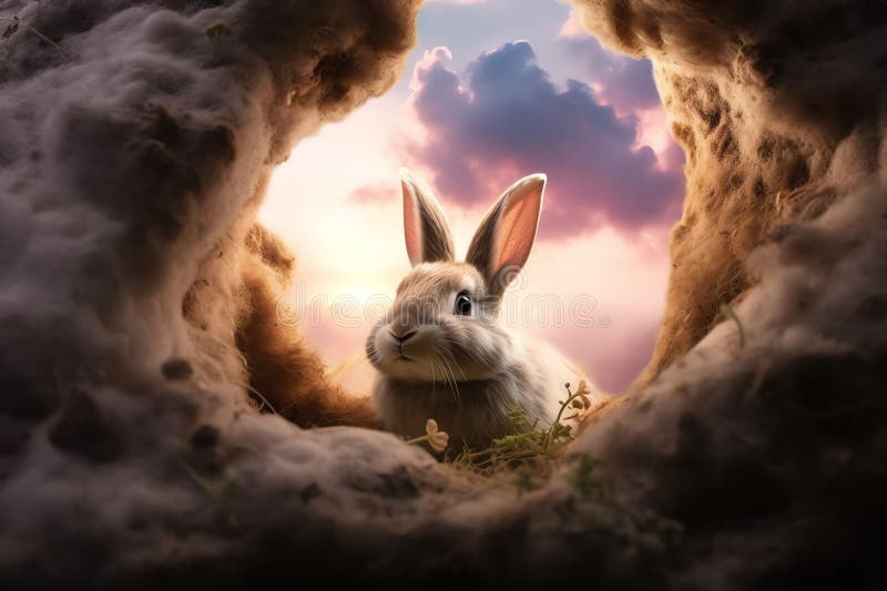 Cloudy Rabbit Stock Illustrations – 463 Cloudy Rabbit Stock ...
