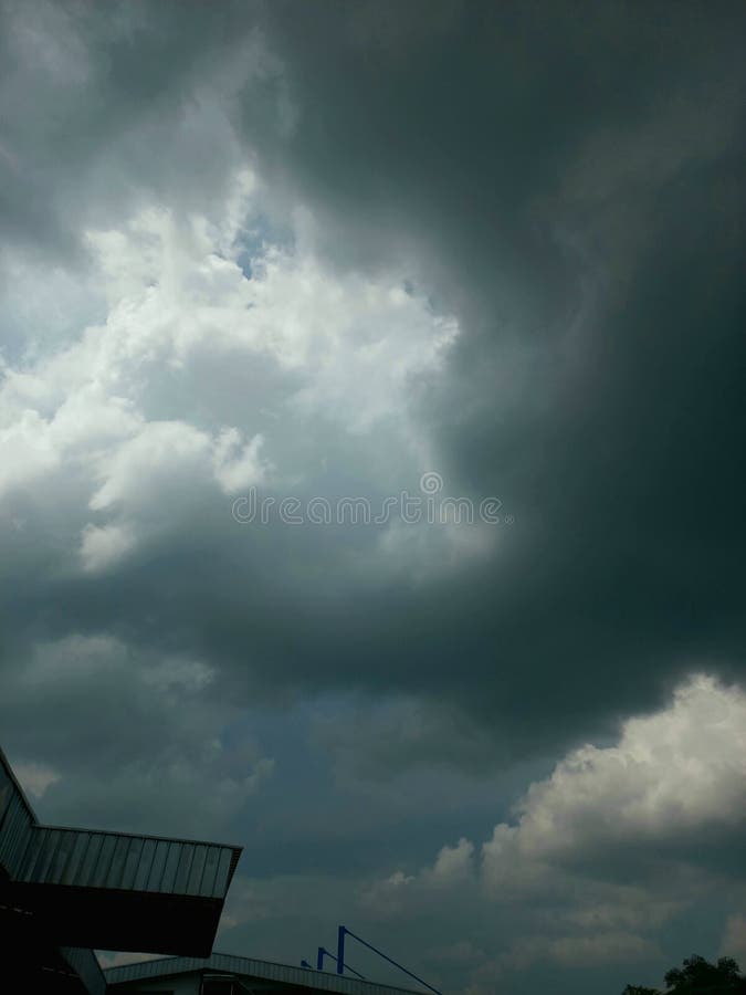 Cloudy and almost raining stock photo. Image of marked - 264262488