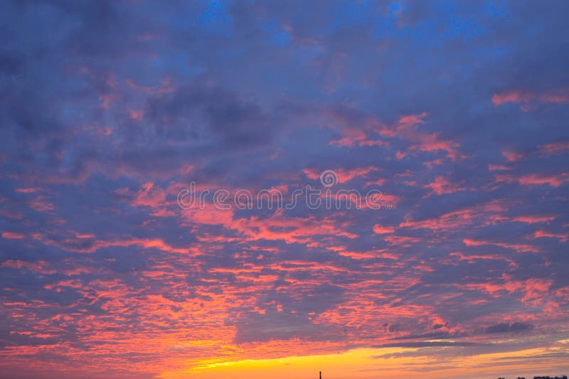 Cloudy Red Sky during Sunset Stock Image - Image of dawn, summer: 326239927