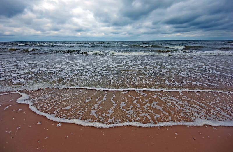 Cloudy sea landscape stock photo. Image of clouds, gloomy - 4029774