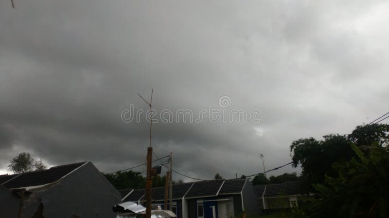 Cloudy Skies and Strong Winds Stock Photo - Image of extreme, strong ...