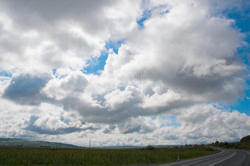 Cloudy sky stock photo. Image of cloud, green, landscape - 2274814