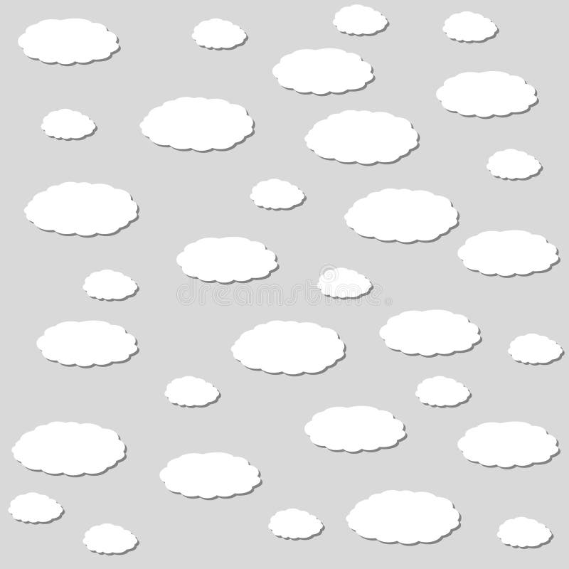Cloudy Sky. Abstract Seamless Pattern Stock Vector - Illustration of ...