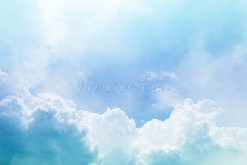 Cloudy Sky Background with Blue Filter Effect, Abstract Rain Cloud ...