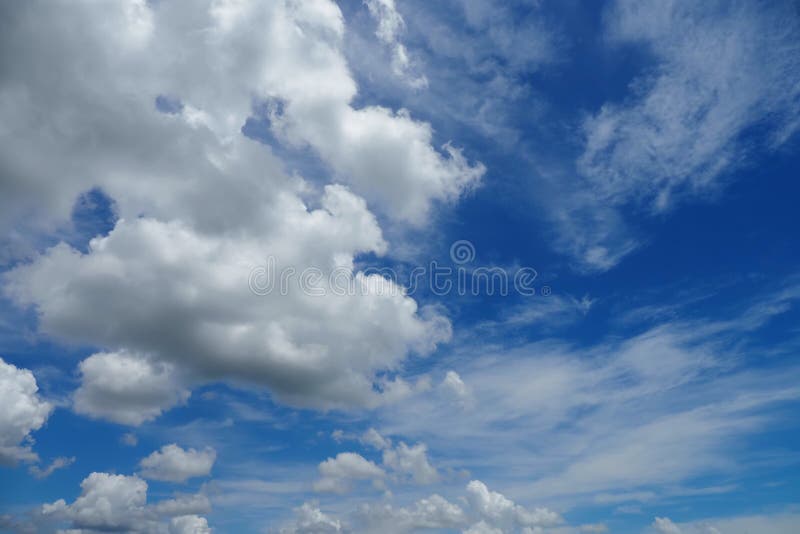Cloudy Sky Background on a Nice Day Stock Image - Image of cloud, blue ...