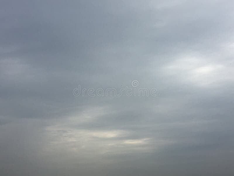 Cloudy Sky on a Bad Weather Day without Sun in the Sky Stock Image ...