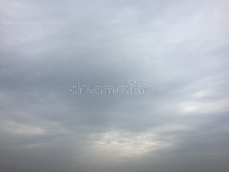 Cloudy Sky on a Bad Weather Day without Sun in the Sky Stock Image ...