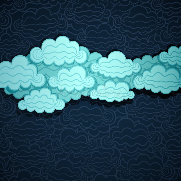 Cloudy Sky Banner stock illustration. Illustration of shiny - 26906847