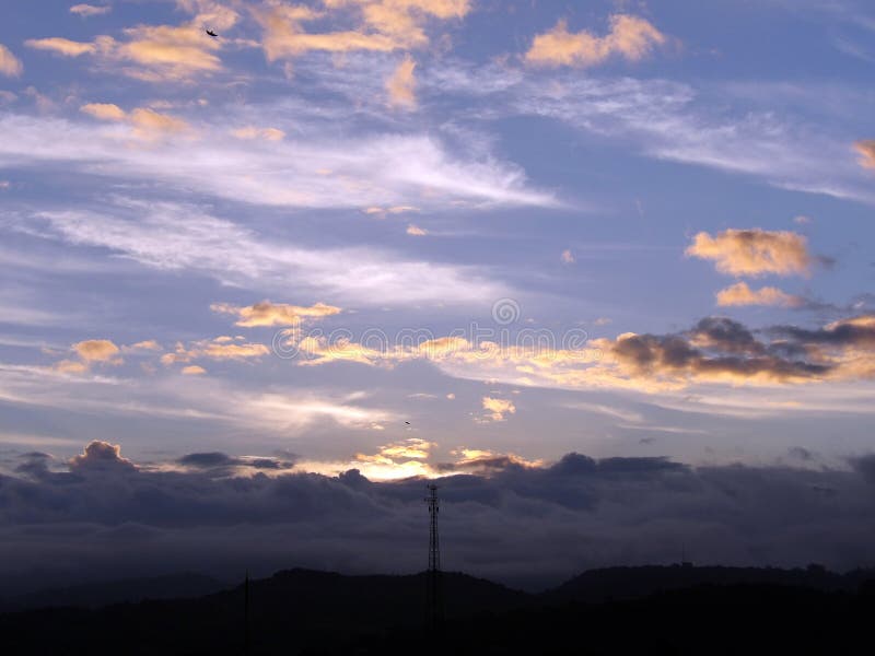 Cloudy sky stock photo. Image of clouds, hills, season - 53313256