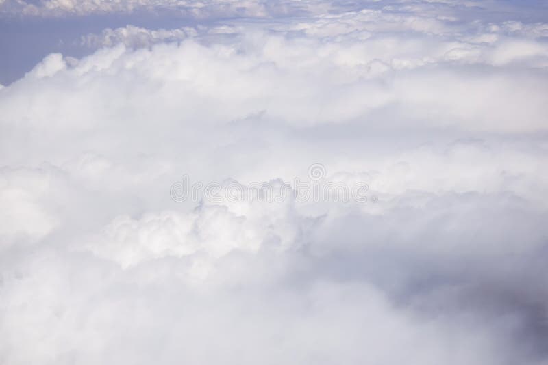 Cloudy Sky. Beautiful Sky with Lots of White Fluffy Cumulus Clouds ...