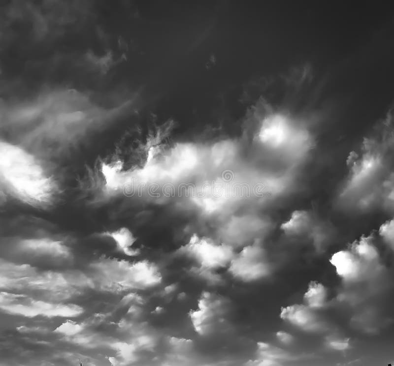 Sky stock image. Image of clouds, black, cloudy, white - 206843491