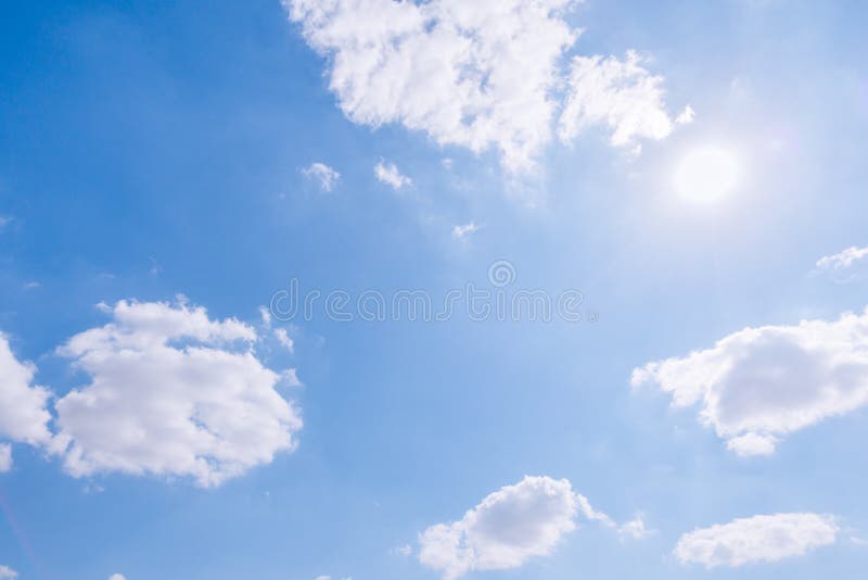 Cloudy Sky and Blue Clear Sky Clouds Background Stock Photo - Image of ...