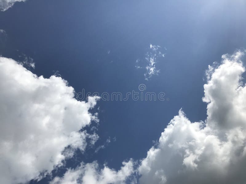 Cloudy sky on a bright day stock image. Image of heaven - 140963297