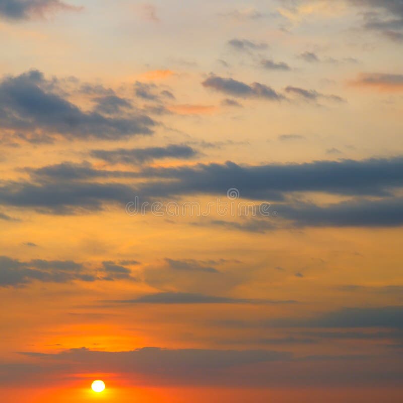 Bright Sunrise in Retro Filter Stock Image - Image of fashioned, yellow ...