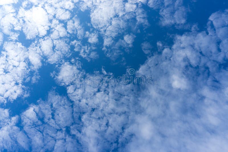 Cloudy Sky in Bright Weather Stock Photo - Image of summer, light ...