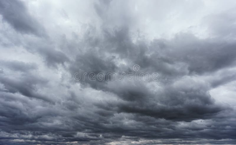 Close-up of Storm Clouds with Flashes of Lightning and Thunder Stock ...