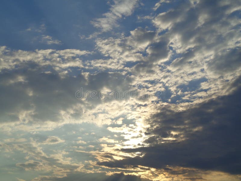 Cloudy sky stock image. Image of scene, weather, natural - 129626973