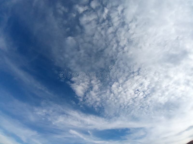 Cloudy Sky Color BLUE Nature Stock Photo - Image of blue, cloudy: 204474598