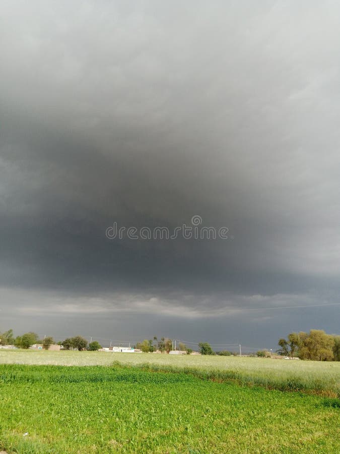 Cloudy Sky with Dark Black Clouds Misrial Talagang Pakistan. Stock ...
