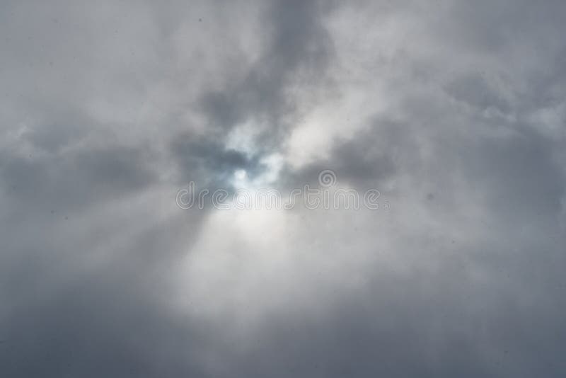 Cloudy Sky Snow Falling from Above Stock Photo - Image of mood, dull ...