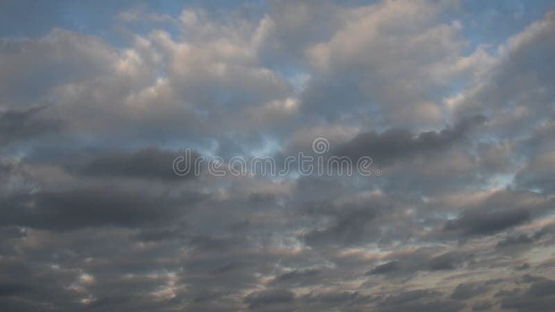 Cloudy Sky in Sunset Windy Weather Stock Image - Image of flowing ...
