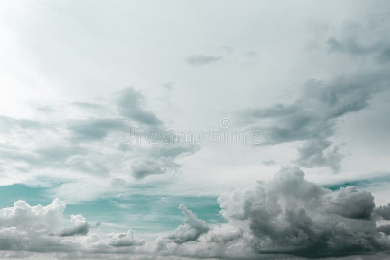 Cloudy Sky with Heavy Gray Clouds. the Storm is Coming Stock Image ...