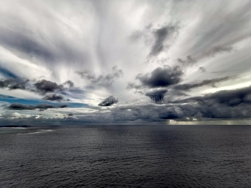 Cloudy Sky and Ocean View @ Mystery Island, Vanuatu Stock Photo - Image ...