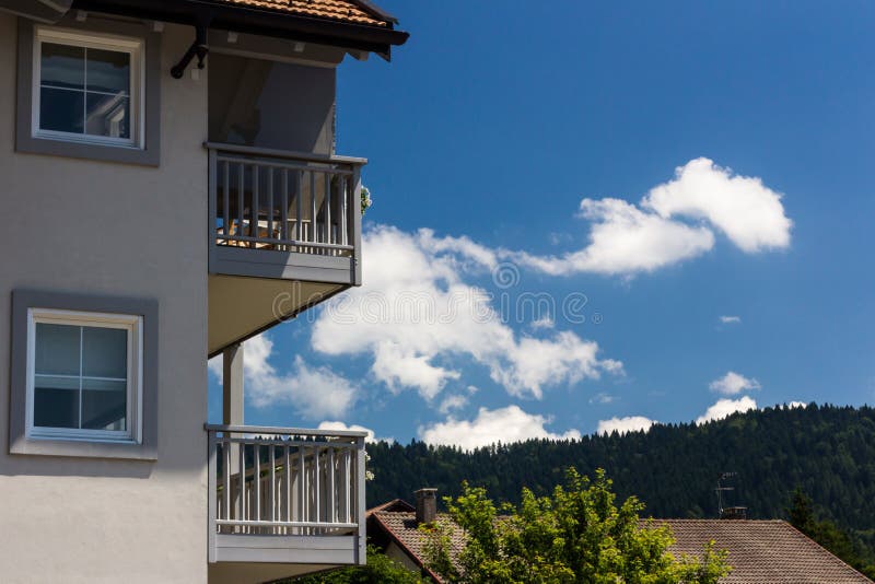 Cloudy Sky Outside of a Balcony Stock Photo - Image of clouds, leisure ...