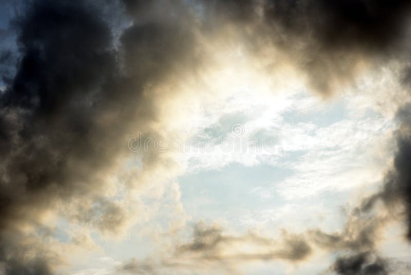 Cloudy Sky on an Overcast Day. Dramatic Background Stock Photo - Image ...