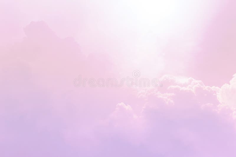 Cloudy Sky with Pink Filter Effect Stock Image - Image of mist ...